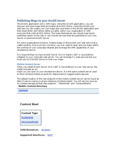 Publishing Maps To Your Arcgis Server Pdf Web Server Internet And Web