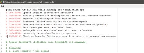 Feature Request Combine To One Commit · Issue 3376 · Gitextensions