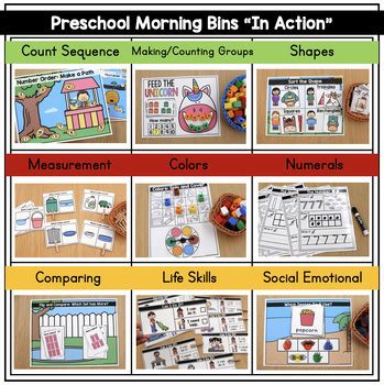 May And June Preschoolpre K Morning Bins By The Moffatt Girls Tpt