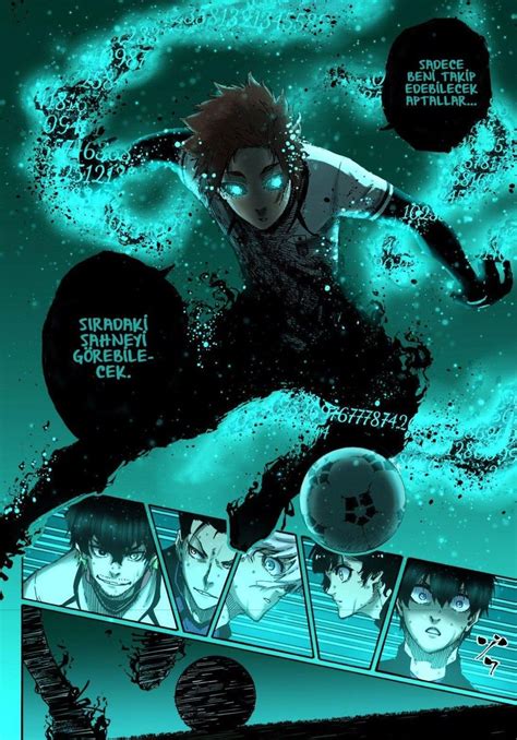İtoshi Sae Hard Blue Lock Panels Blue Lock Manga Colored Wallpaper
