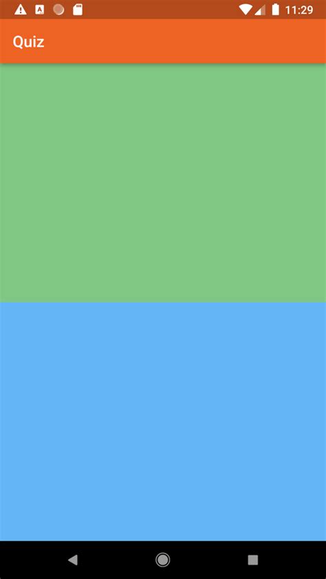 Flutter Having Issues Dividing The App Screen Into Halves Andor Fractions Stack Overflow