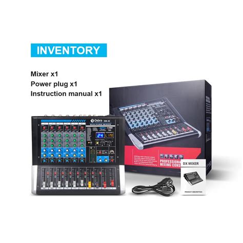 Дебра аудио Dx 6 6 ти канальный аудио Dj микшер контроллер звуковая карта с 24 Dsp эффект