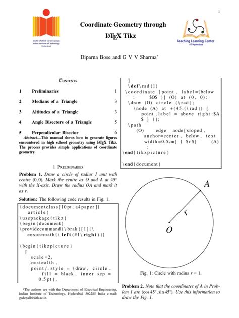 geometry using latex tikz bose pdf