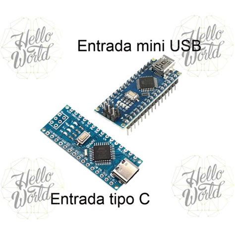Arduino Nano V3 0 Con Pines No Soldados 328 168 Hello World Electronics