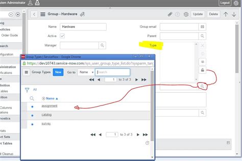 Solved Assignment Group Group Type Not Available Servicenow Community