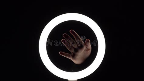 Pack Of Gestures Female Hands Close Up Make Figures From Fingers Stock