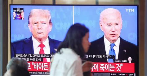 4년만 리턴매치 바이든·트럼프90분 내내 격돌 종합