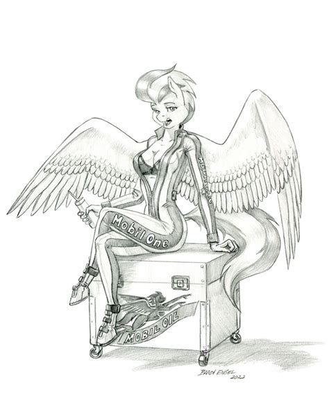 3060715 Suggestive Artistbaron Engel Misty Fly Pegasus Anthro Unguligrade Anthro G4