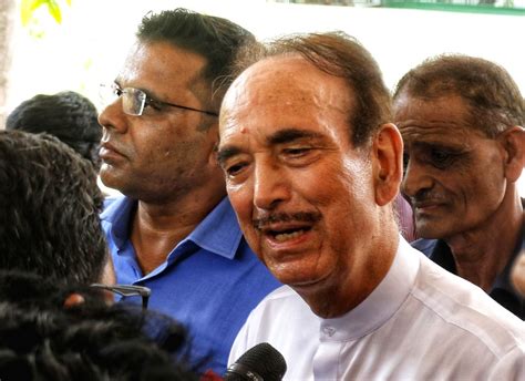New Delhi Former Congress Leader Ghulam Nabi Azad Interacts With The