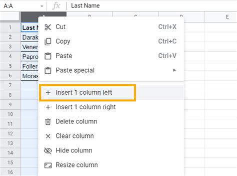Ways To Move A Column In Google Sheets Ok Sheets