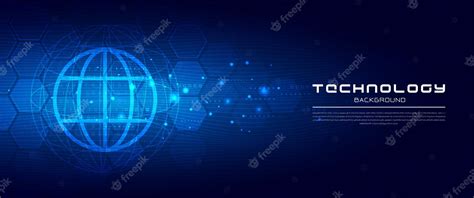 Premium Vector Abstract Technology With Global World Network And Telecommunication On Earth