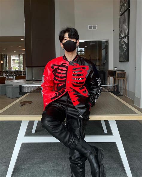 Red And Black Outfits Black Outfit Men Orange Outfit Red Outfit