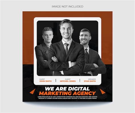 Premium Vector Business Webinar Social Media Post Template