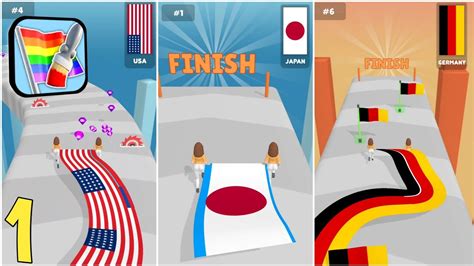Flag Painters Gameplay Walkthrough Part All Max Levels Android IOS New Mobile Game