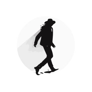 Michael Jackson Silhouette With The Moon Silhouette Vector A