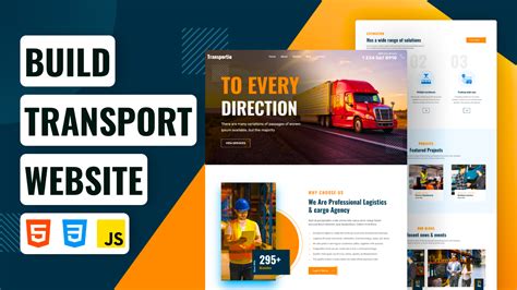 Github Codewithsadee Transportio Transportio Is A Fully Responsive