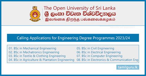 Engineering Degree Programmes 2023 24 Open University Ousl
