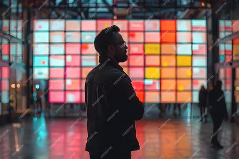 Premium Photo Innovative Professional Manages Project Using Digital Kanban Board For Efficient