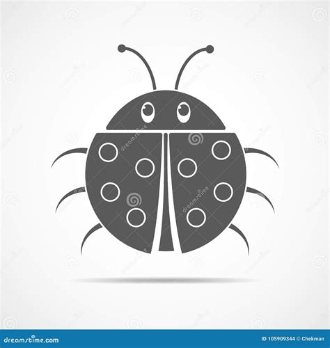 Ladybug Icon Vector Illustration Stock Illustration Illustration Of