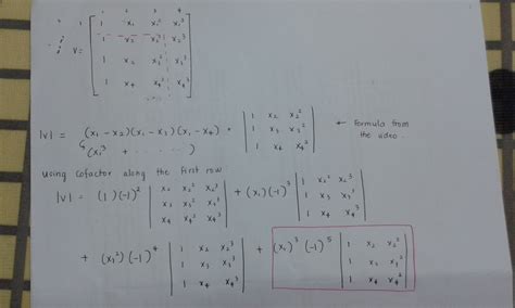 Numerical Methods How To Derive The Vandermonde Determinant
