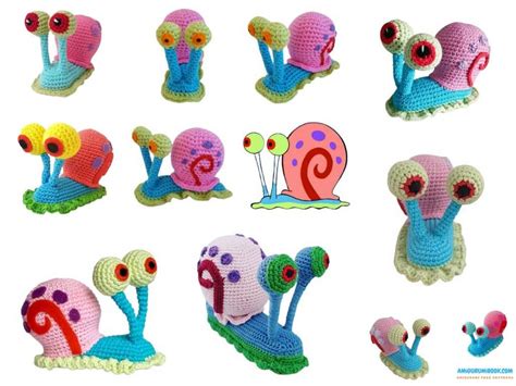 Craft Your Own Spongebob Snail Amigurumi Free Crochet Pattern Free