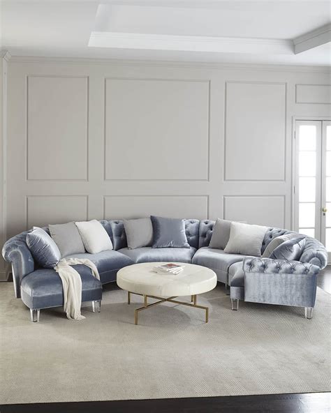 Haute House Varianne Curved Sectional Sofa Horchow