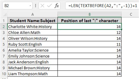How To Find The Last Occurrence Of A Character In A String In Excel Excel Insider