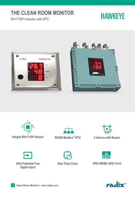 Digital Clean Room Indicator For Humidity And Temperature At Best Price In Mumbai
