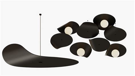 Ceiling Light Flow Kdln 3D Model CGTrader