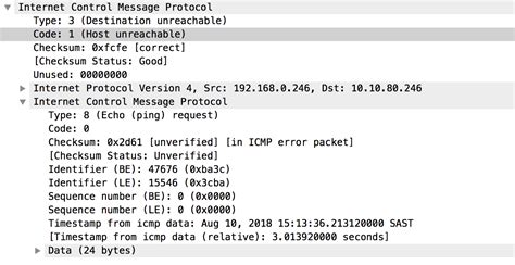 ICMP Destination Unreachable Identified As Timeout Issue 1848