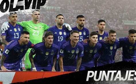Jugador X Jugador El Puntaje De Los Futbolistas De Argentina En El