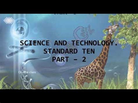 STD Science Part Chapter Video YouTube
