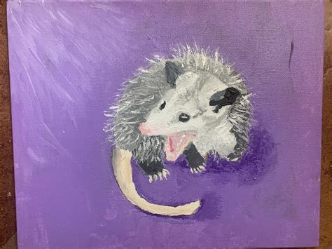 He Scream At Own Ass Me Acrylic 2022 Rpossums