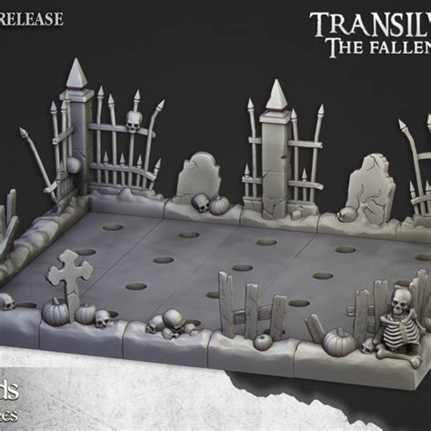 D Printable Undead Modular Movement Tray Highlands Miniatures By