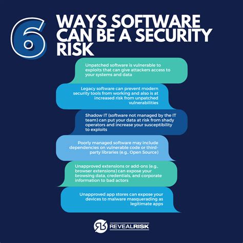 Six Ways Software Is A Security Risk Reveal Risk Cybersecurity