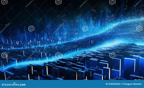 an abstract depiction of data streams pouring into a database