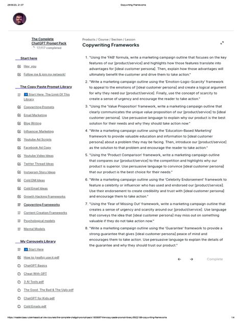 Copywriting Frameworks Pdf Marketing Copywriting