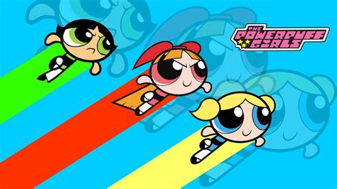 Download The Powerpuff Girls Flying Wallpaper