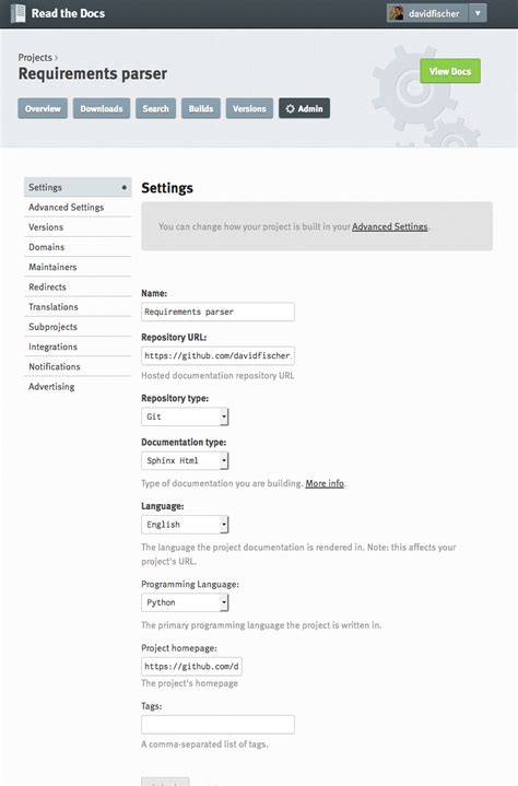 Remove Project Description Field · Issue 3689 · Readthedocs