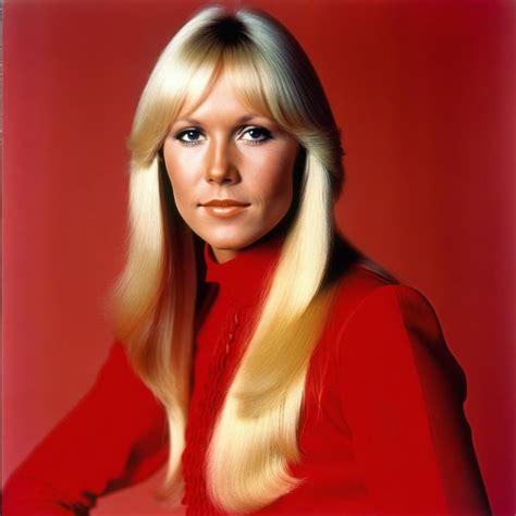 Agnetha Faltskog Of Abba Young Woman With Blonde Hair In R