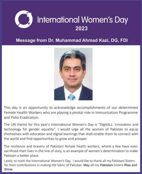 International Womens Day 2023 Federal Directorate Of Immunization