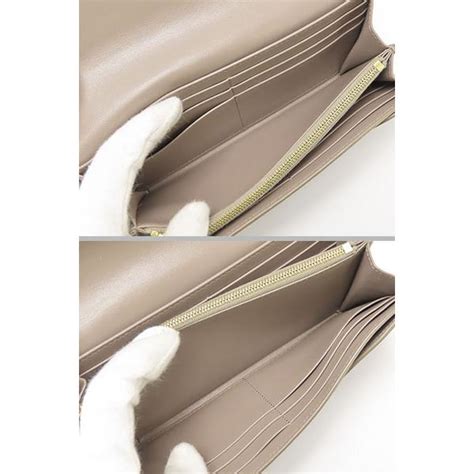 未使用 セリーヌ Celine ラージ フラップウォレット 二つ折り長財布 ぺブル グレーベージュ 10b563bel10bl
