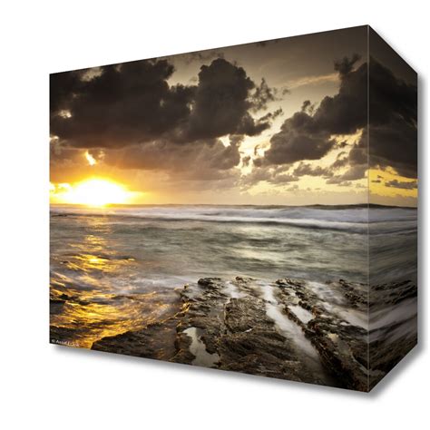 Pictura Pe Panza Zakito Posters 20x20cm Apus De Soare Pe Plaja