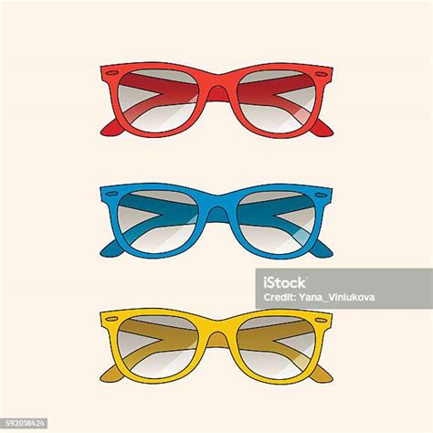 Seamless Spectacles Glasses Pattern Eyeglasses Specs Sunglasses Stock