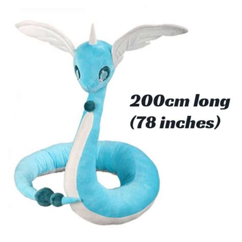 78in Dragonair Plush Toy Dragonite Evolution Dragon Stuffed Toy Regisbox