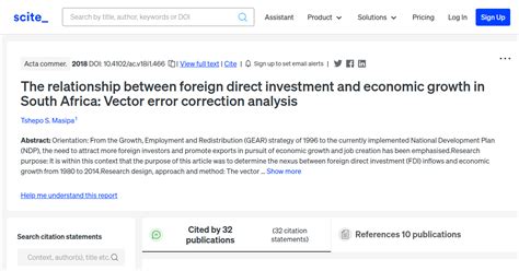 The Relationship Between Foreign Direct Investment And Economic Growth