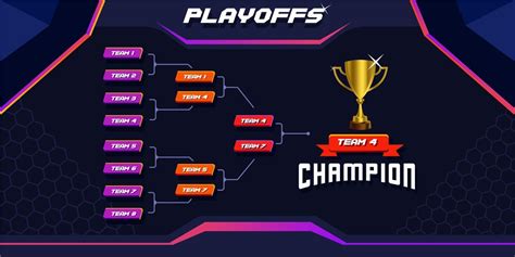 Modern Sport Game Tournament Championship Contest Stage Bracket Board