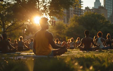 Ein fitter Mann übt Yoga KI generiertes Bild