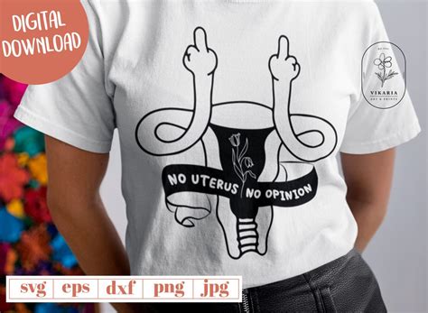 Uterus Finger Svg Angry Uterus Svg Png Womens Rights Svg Leave My