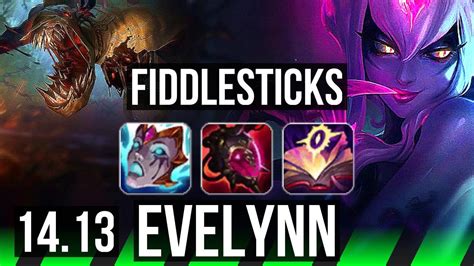 FIDDLESTICKS Vs EVELYNN JGL K DMG Winrate Legendary EUNE Master